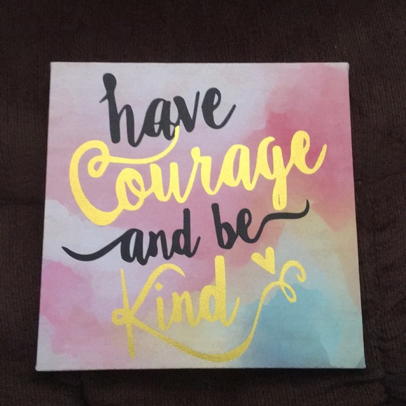 Wall Decor | Canvas Sign With Inspirational Message | Poshmark